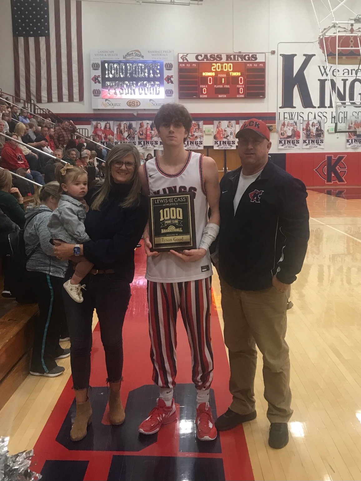 Congratulations to Tyson on scoring his 1000th point – Lewis Cass High ...